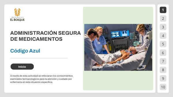Administración segura de medicamentos- Código azul | Genially
