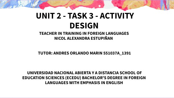 Task 3 Activity Design | Genially