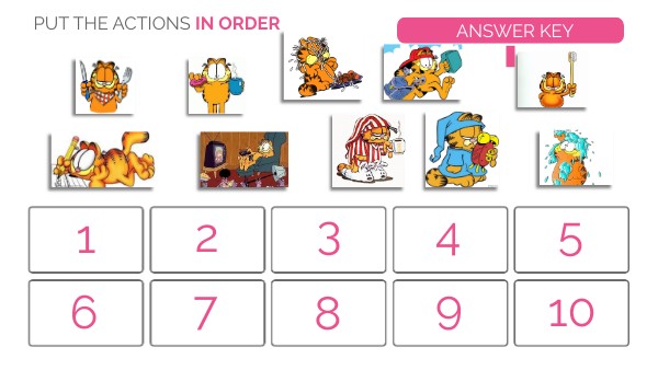 GARFIELD'S ROUTINE | Genially