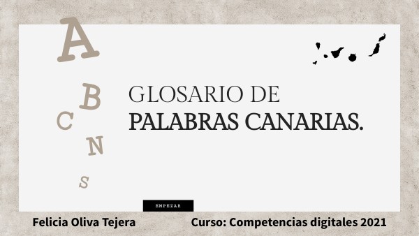 PALABRAS CANARIAS