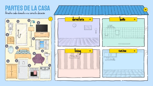 SPA - Vocabulario: partes de la casa | Genially