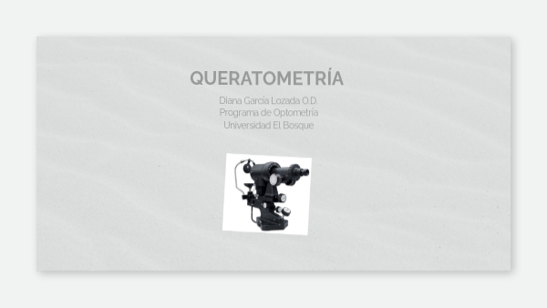 Queratometría | Genially