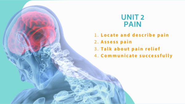Unit 2 Pain Vocabulary 1 | Genially