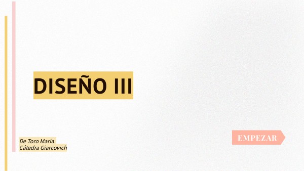 Diseño III