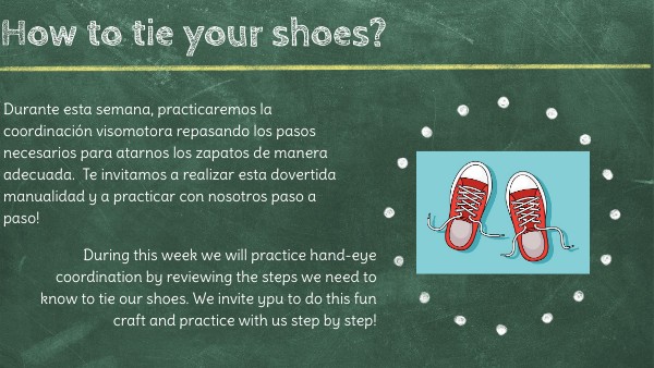 How to tie our shoes