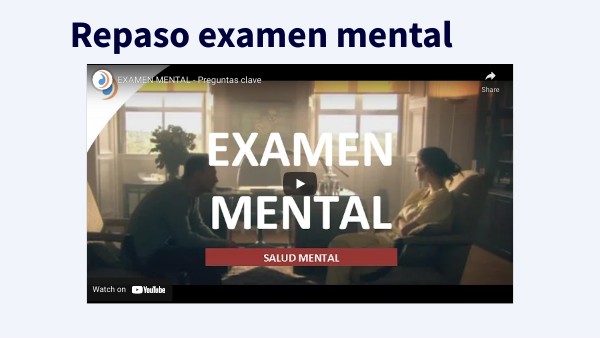 examen mental | Genially