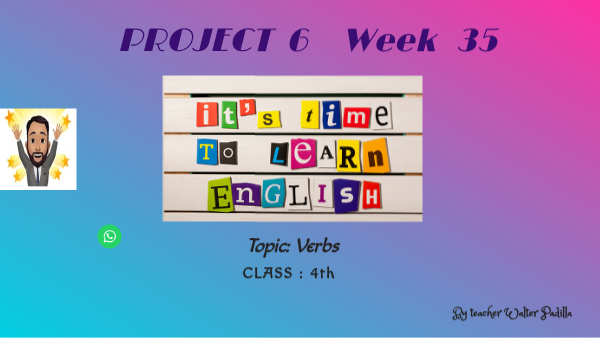 4th Verbs Week 35 | Genially