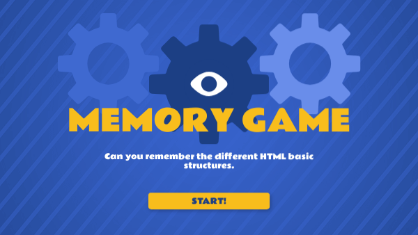 HTML Memory Game | Genially