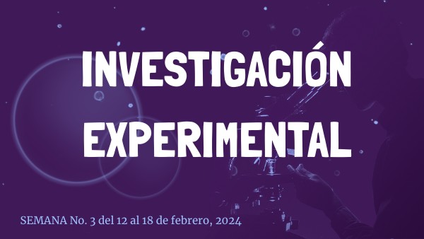 INVESTIGACIÓN EXPERIMENTAL | Genially