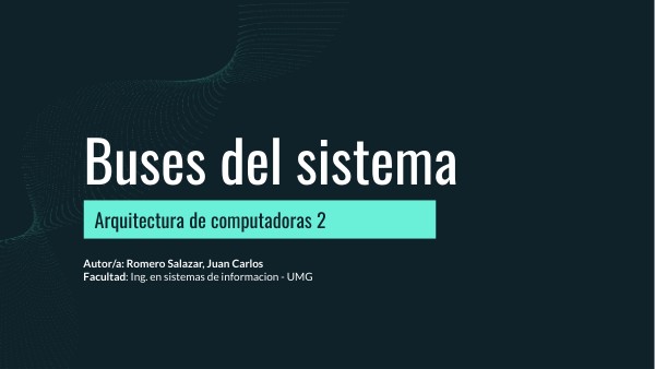 Tipos de bus | Genially