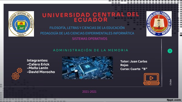 ADMINISTRACIÓN DE LA MEMORIA