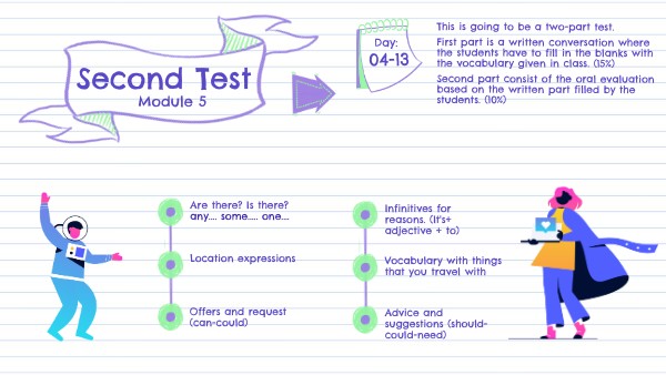 Second test - Module 3 | Genially