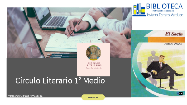 Círculo Literario 1° Medio | Genially