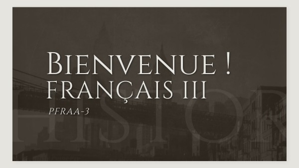 FR3 Passé Composé COD