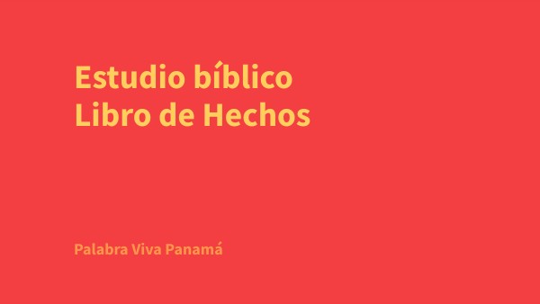 Hechos capítulo 1 tema 3 | Genially