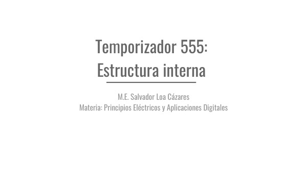 TEMPORIZADOR 555 | Genially