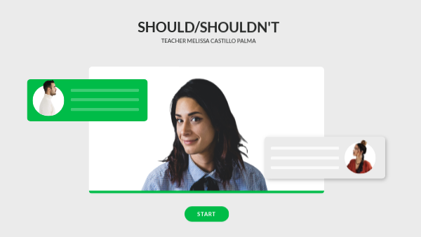 should/shouldn't | Genially