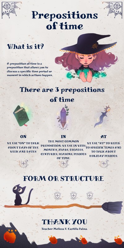 Prepositions of time | Genially