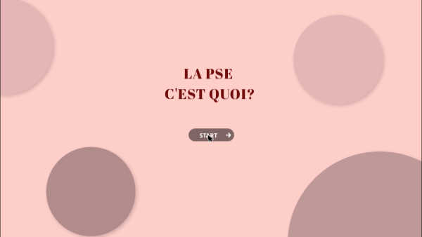 Présentation de la PSE pour les CAP | Genially