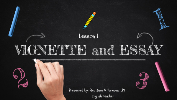 Vignette and Essay | Genially