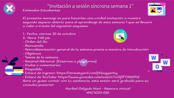 Sesión 1 y 2 - semana 1 - módulo 04 | Genially