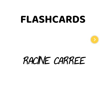 Flashcards Racine carrée 2023 | Genially