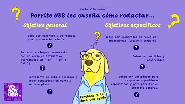 Objetivos general y específicos | Genially