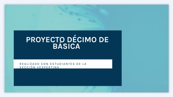 PROYECTO DÉCIMO