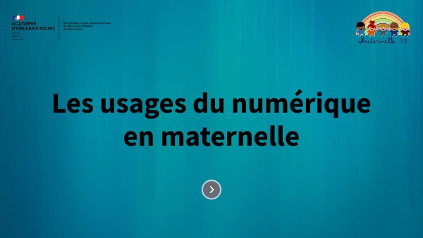 Les usages du numérique en maternelle | Genially