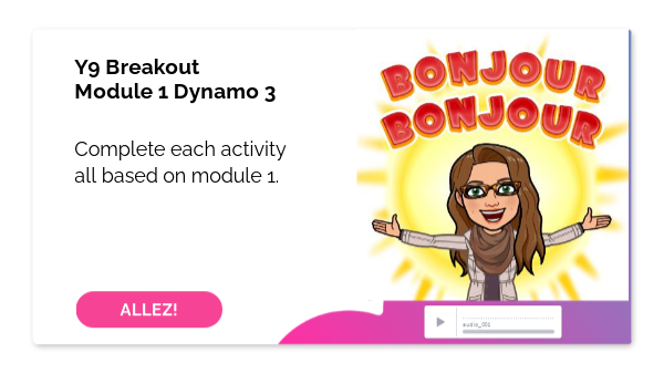 Y9 Dynamo 3 Module 1 | Genially