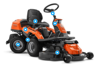 Husqvarna R216T AWD Ride-on Lawn Mower