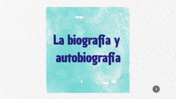 La biografía y autobiografía