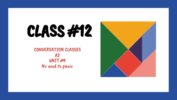 Conversation Class #12 A2 | Genially