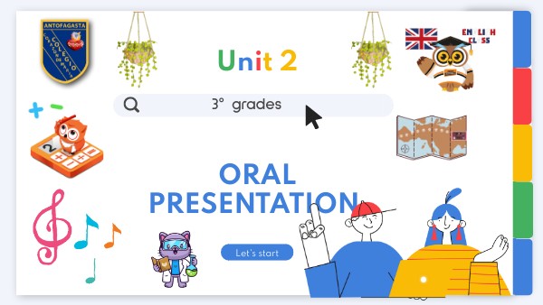 3° UNIT 2 ''MY SCHOOL DAY'' - ORAL PRESENTATION SAMPLE