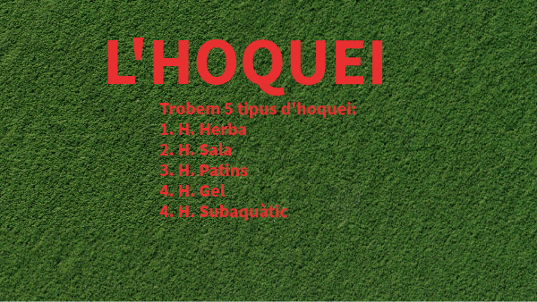 L'Hoquei | Genially