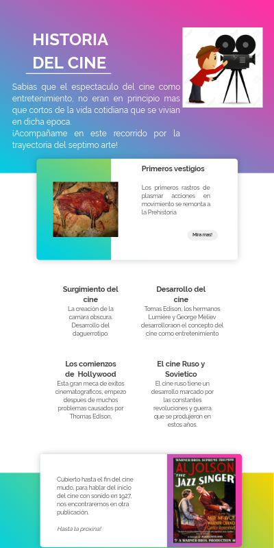 HISTORIA DEL CINE | Genially