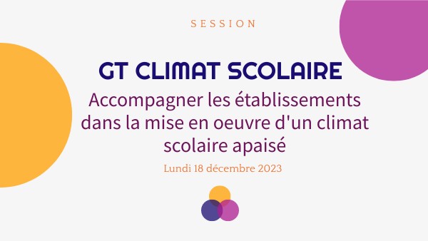 GT Climat scolaire