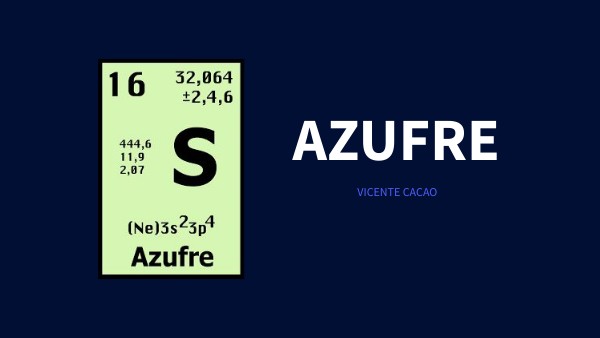 Azufre | Genially