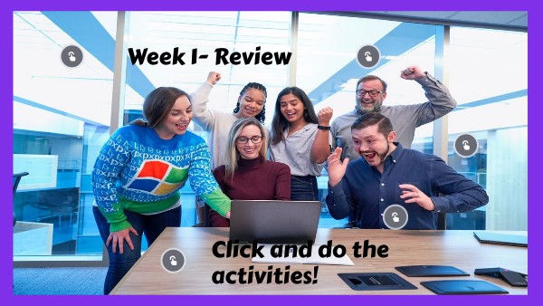 LEVEL 1 - WEEK 1 REVIEW 2021 | Genially