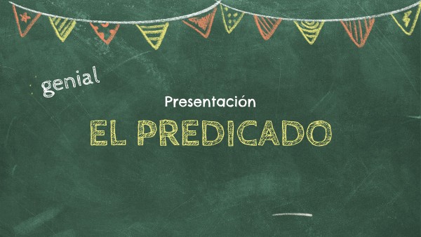 El predicado 5o. Primaria