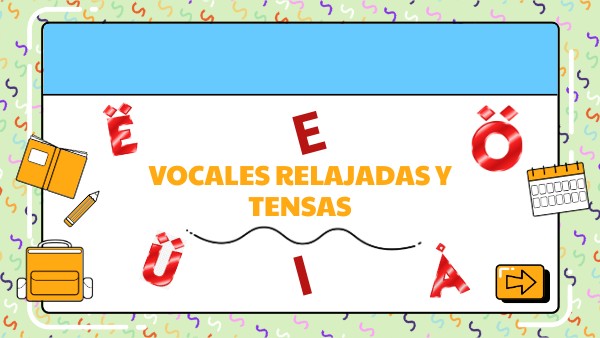 Vocales relajadas y tensas | Genially