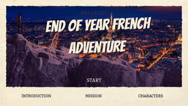 End of year French challenge