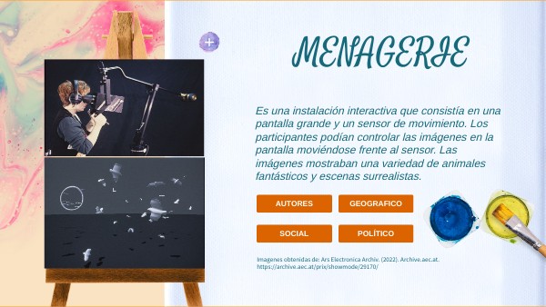 MENAGERIE_Arte interactivo | Genially