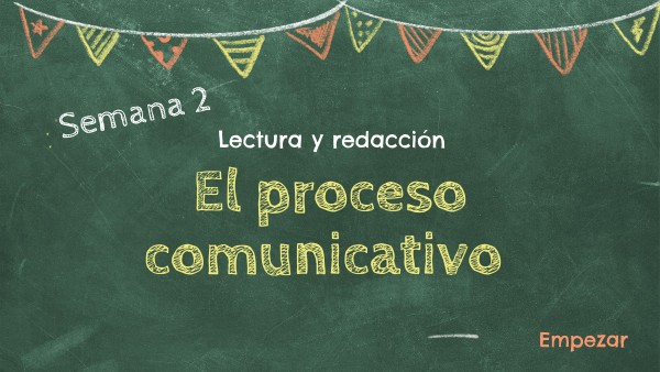 Proceso comunicativo Sem 2 Lectura y Redacción | Genially
