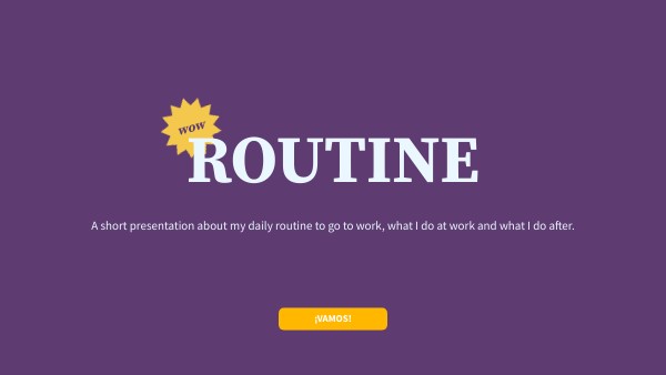ROUTINE | Genially