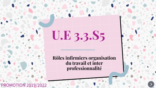 PRESENTATION SEQUENCE UE 3 S5