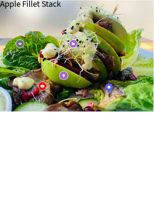 Apple and fillet stack