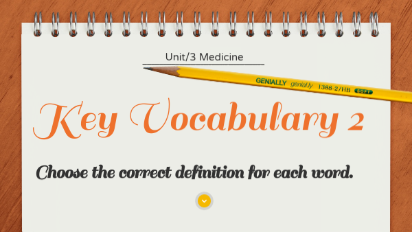 Unit /3 Key Vocabulary 2 | Genially