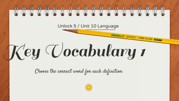 Unlock 5/ Unit 10 Language Lis.1 | Genially