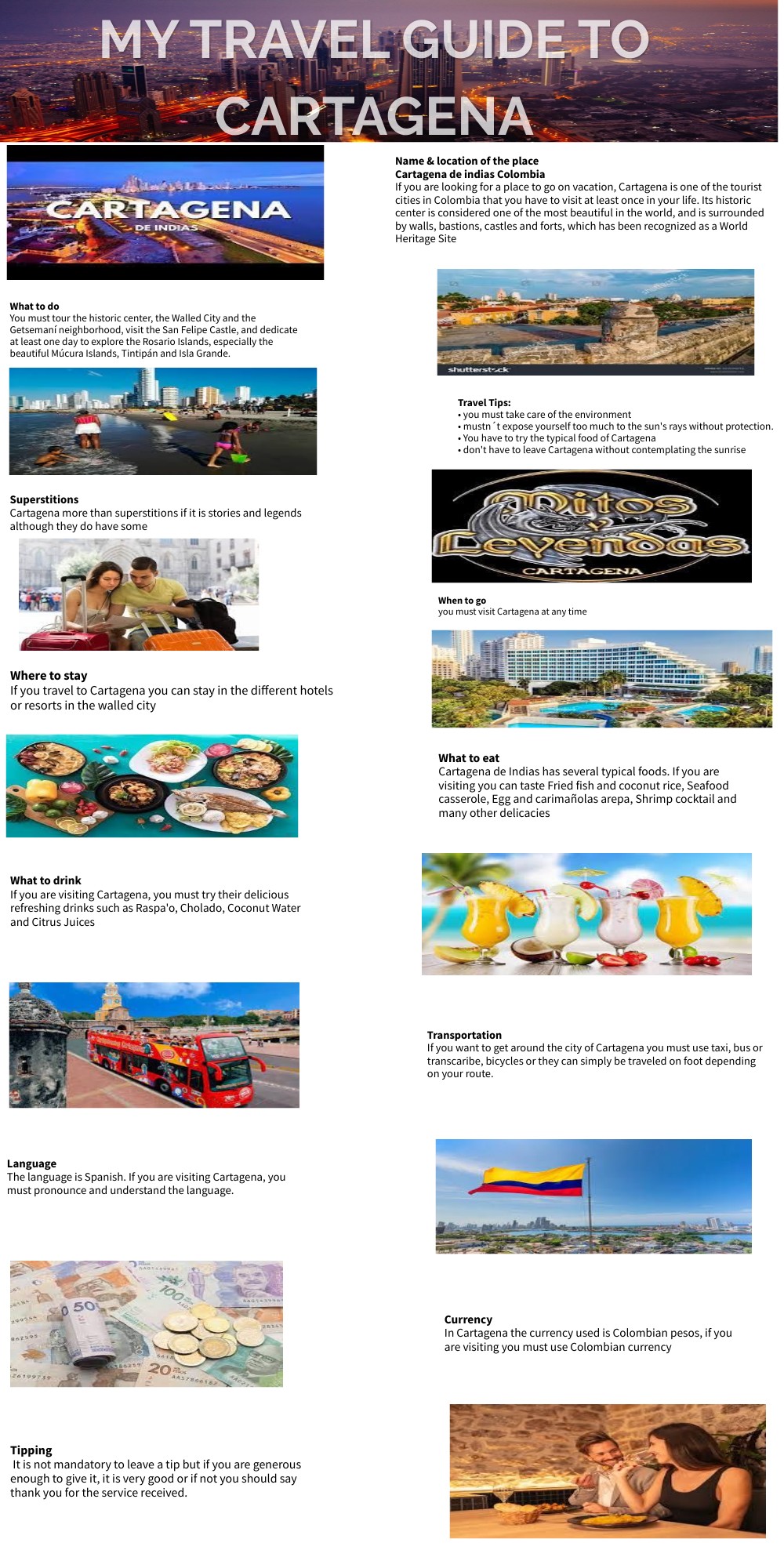 PREPARING MY TRAVEL GUIDE